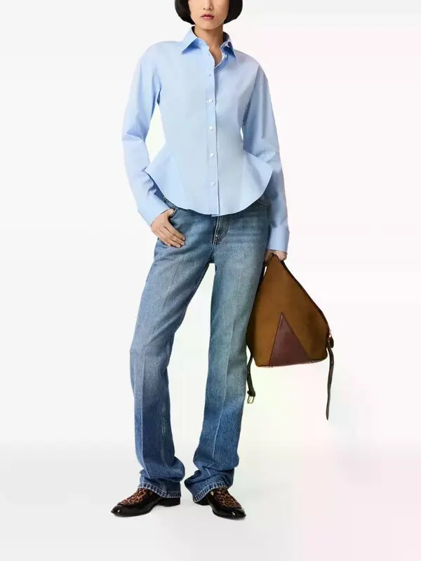 Stella McCartney Peplum-waist Shirt - Blue