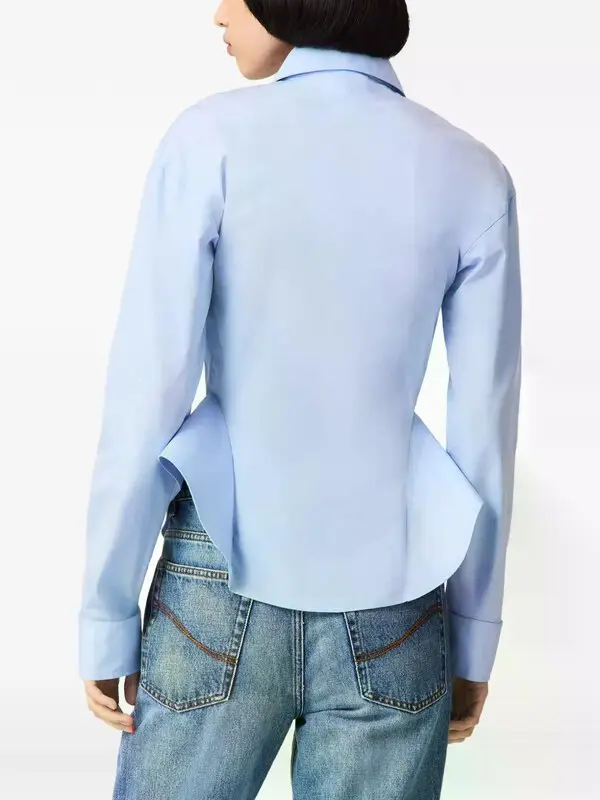 Stella McCartney Peplum-waist Shirt - Blue