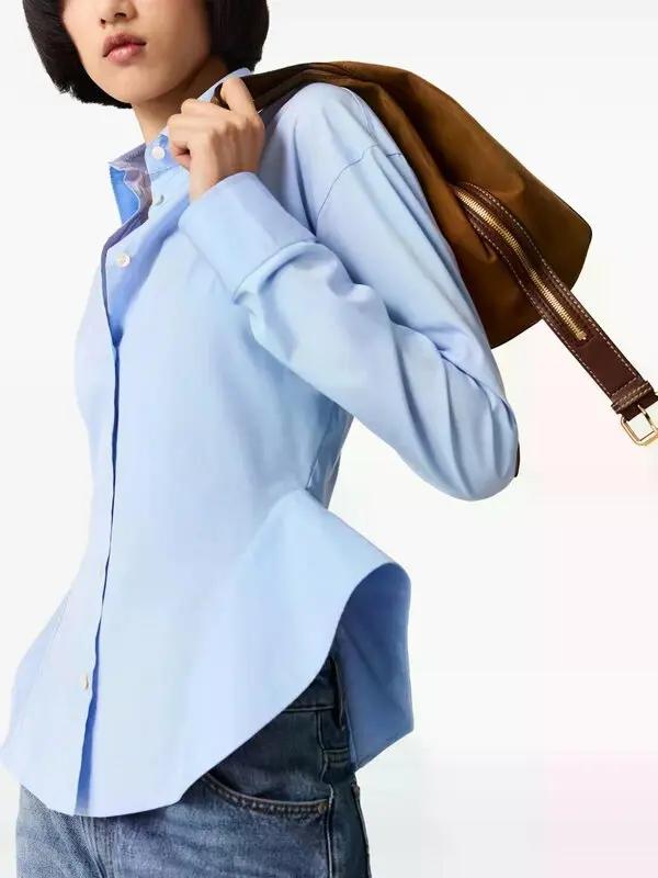 Stella McCartney Peplum-waist Shirt - Blue
