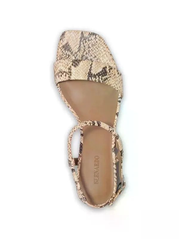 Bernardo Josei Snakeskin-effect Sandals