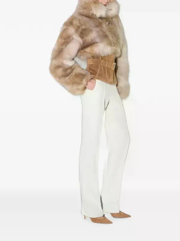 Elisabetta Franchi Fur-effect Bustier Jacket