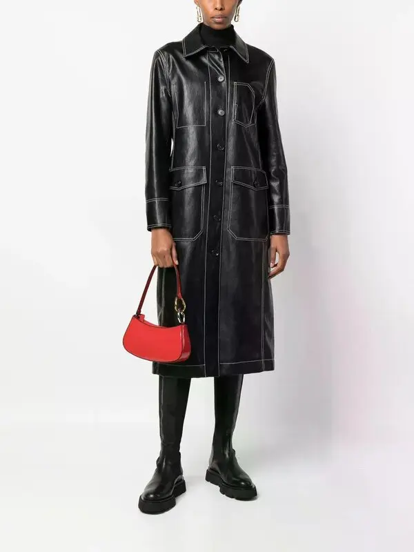 Staud Ollie Zipped Bag - Red