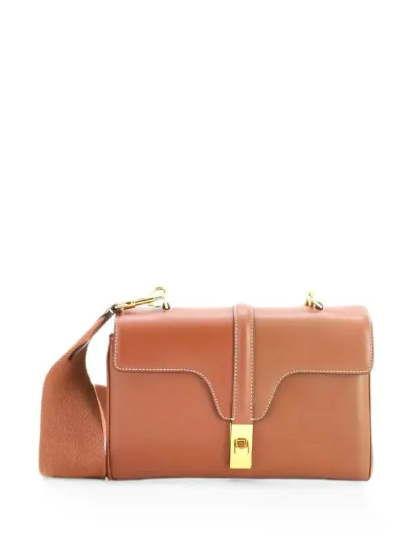 Celine Soft 16 Bag Smooth Calfskin Teen Shoulder Bag - Brown