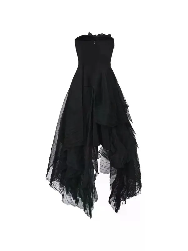 ELYWOOD Ruffled Layered Asymmetric Dress