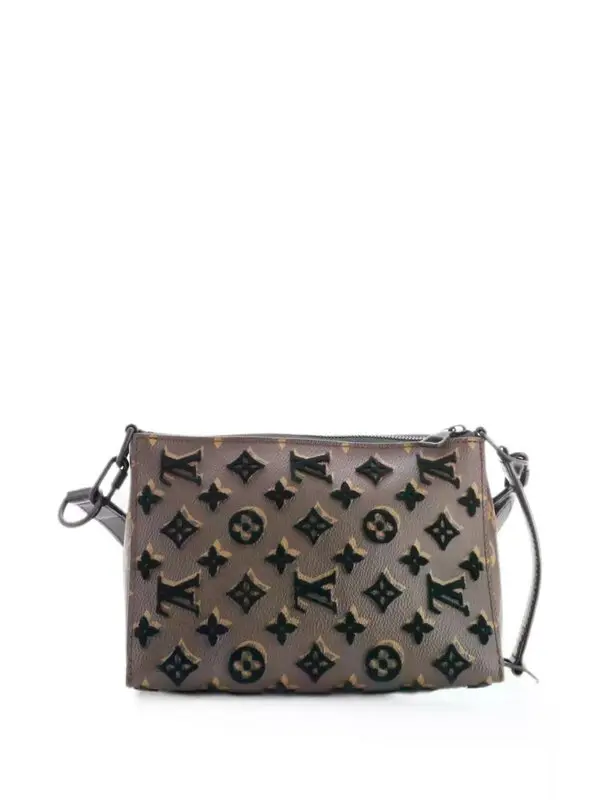 LOUIS VUITTON Triangle Messenger Monogram Tuffetage Canvas Crossbody Bag