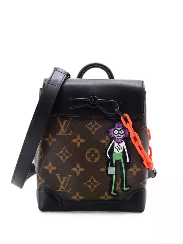 LOUIS VUITTON Steamer Bag Xs Monogram Canvas With Friends Patch