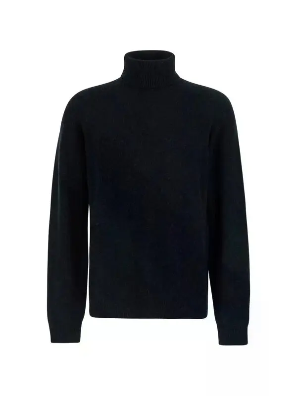 ROBERTO COLLINA Roll-neck Knitted Sweater - Black