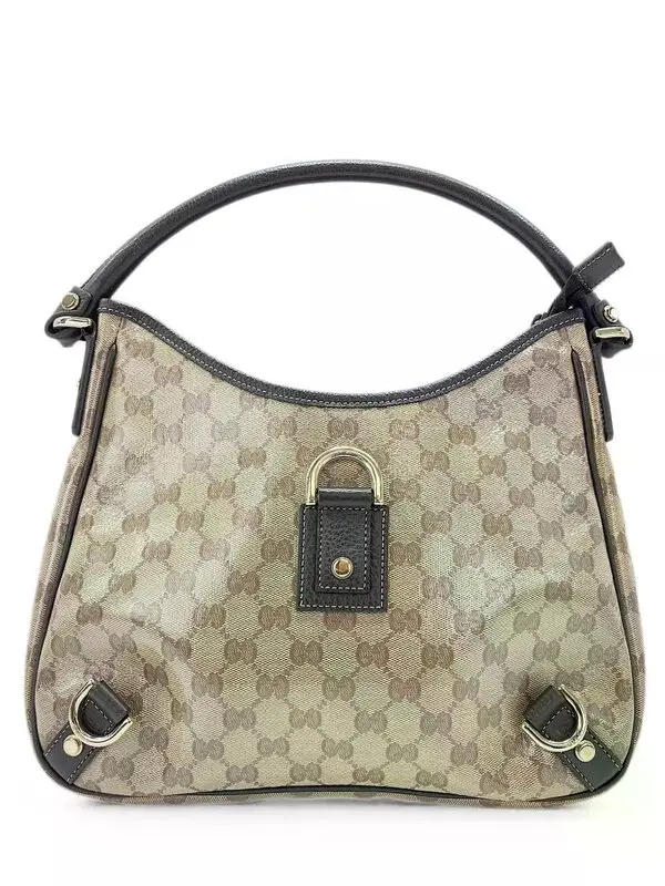Gucci 2000s Abbey Gg Crystal Shoulder Bag