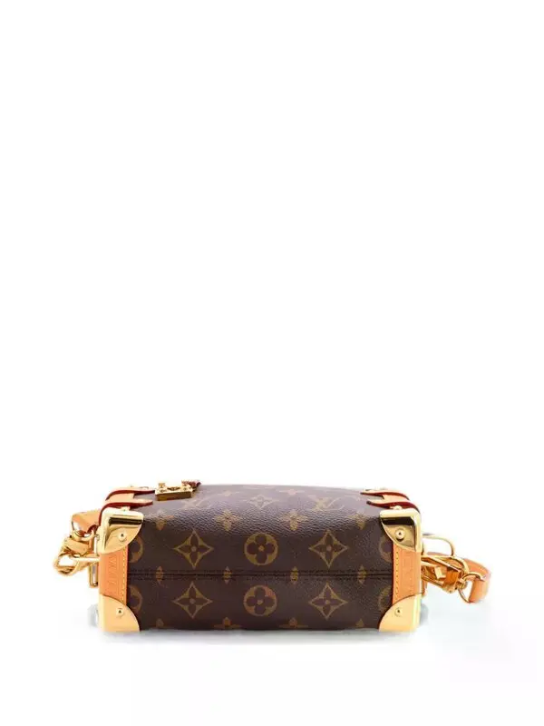 LOUIS VUITTON Side Trunk Handbag Monogram Canvas Pm Shoulder Bag - Brown
