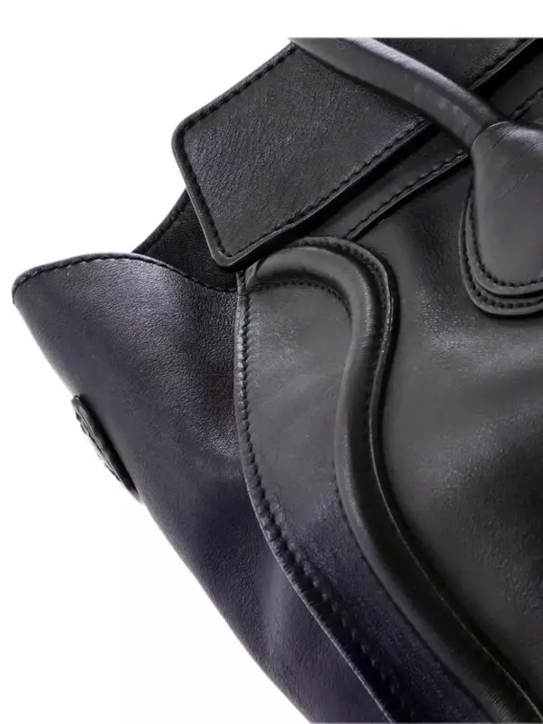 Celine Luggage Bag Smooth Leather Mini Tote Bag - Black