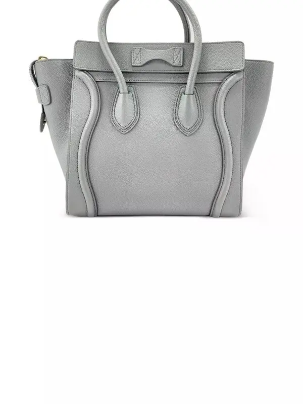 Celine 2010s Luggage Micro Handbag - Grey
