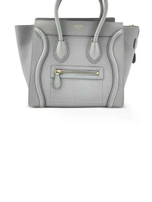 Celine 2010s Luggage Micro Handbag - Grey