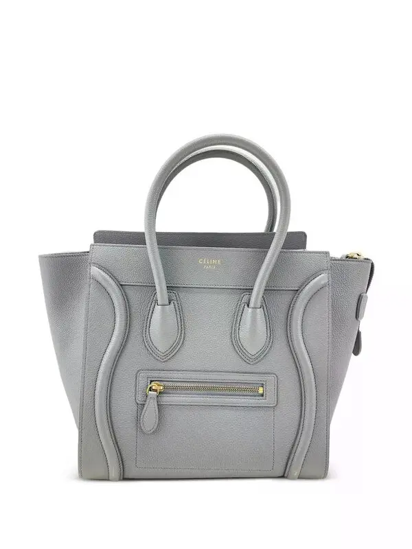 Celine Luggage Micro Handbag - Grey