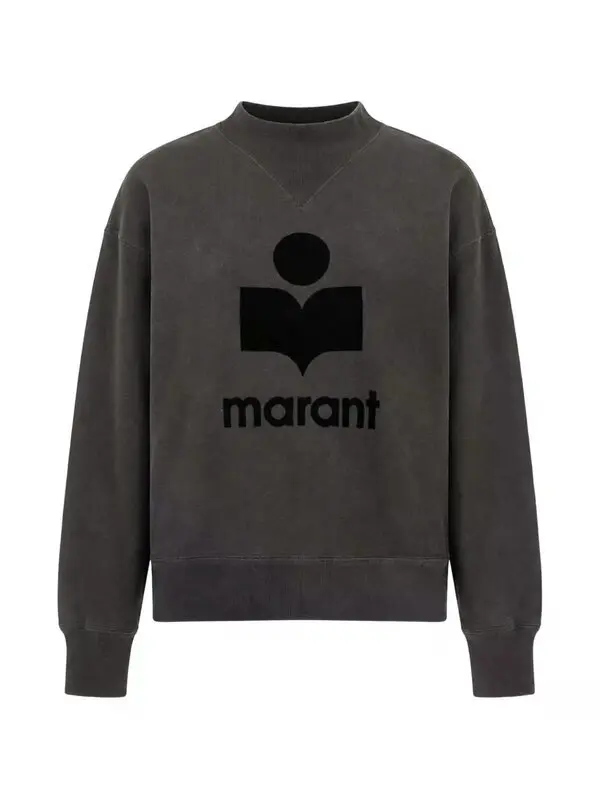 Isabel Marant Étoile Moby Logo-print Sweatshirt - Black