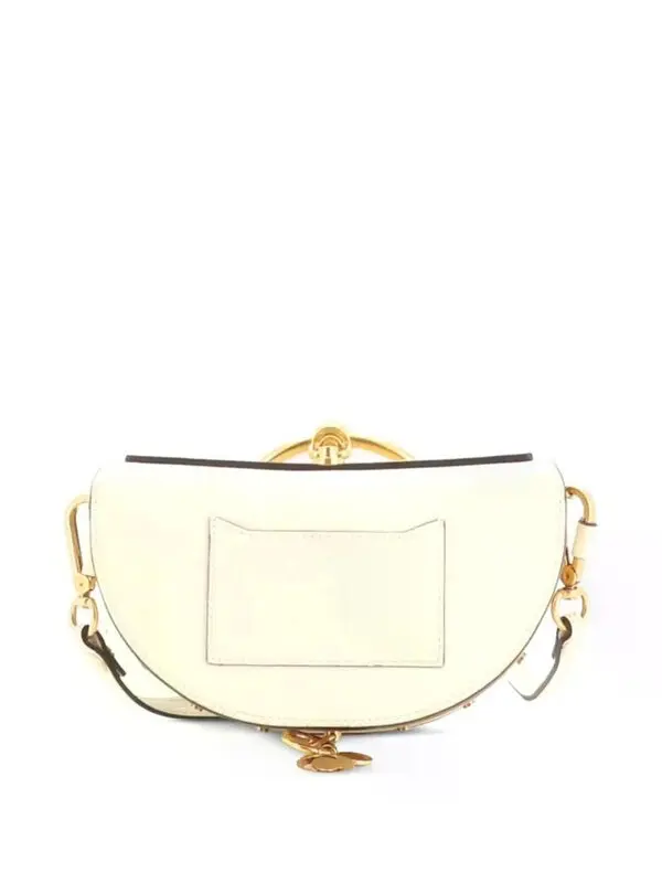 Chloé Nile Leather Mini Crossbody Bag - White