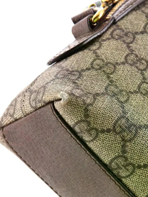 Gucci Ophidia Gg Coated Canvas Dome Shoulder Bag
