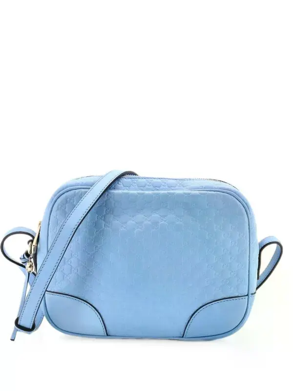 Gucci Bree Disco Microguccissima Leather Mini Crossbody Bag - Blue