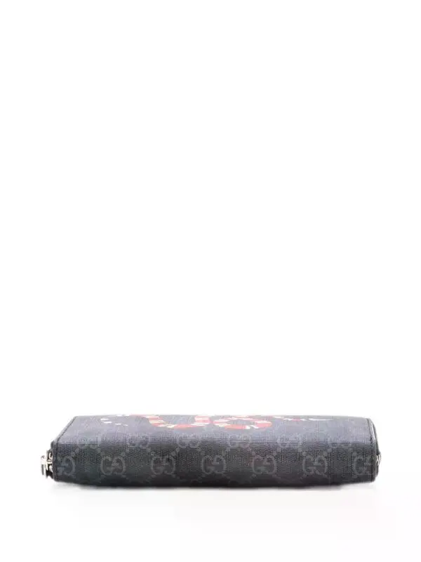 Gucci Zip Around Wallet Printed Gg Coated Canvas Small Wallets