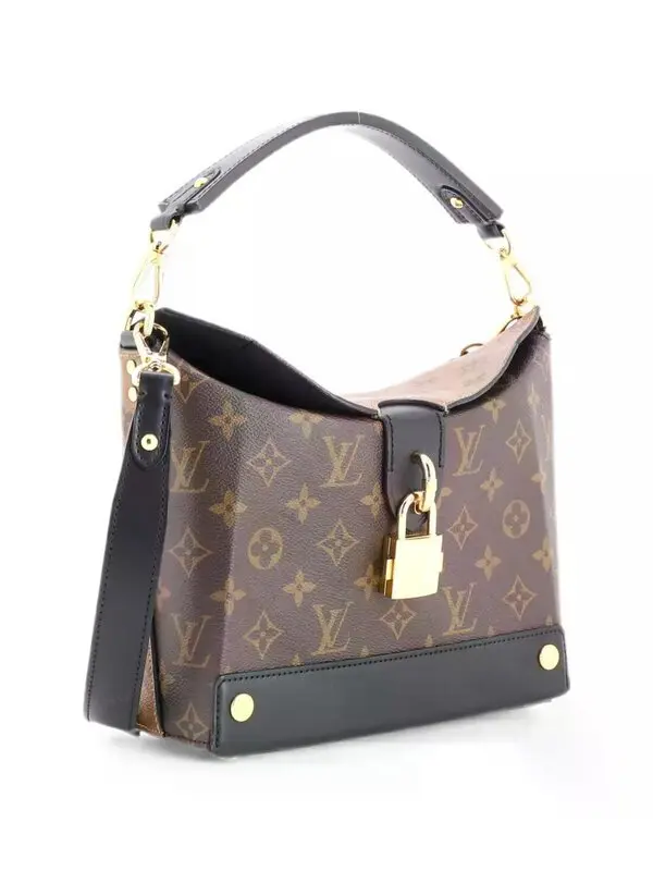 LOUIS VUITTON Bento Box Handbag Reverse Monogram Canvas Ew Shoulder Bag