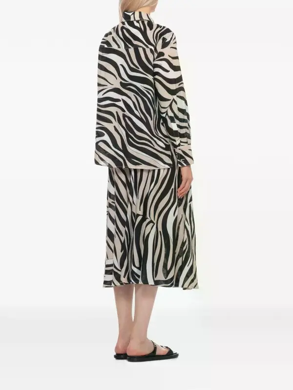Marella Zebra-print Long-sleeved Shirt