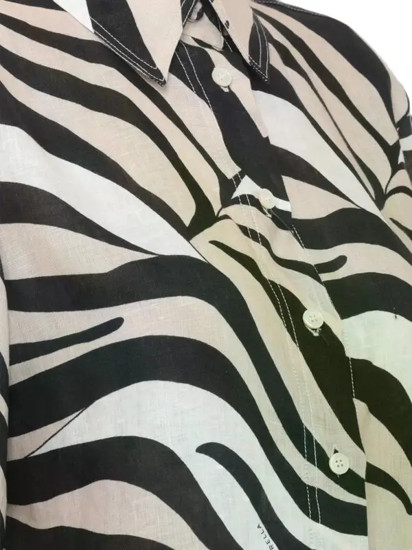 Marella Zebra-print Long-sleeved Shirt