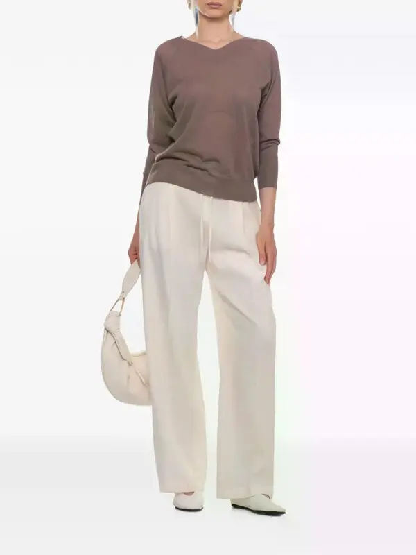 Marella V-neck Raglan-sleeved Sweater