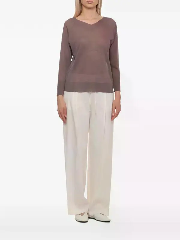 Marella V-neck Raglan-sleeved Sweater