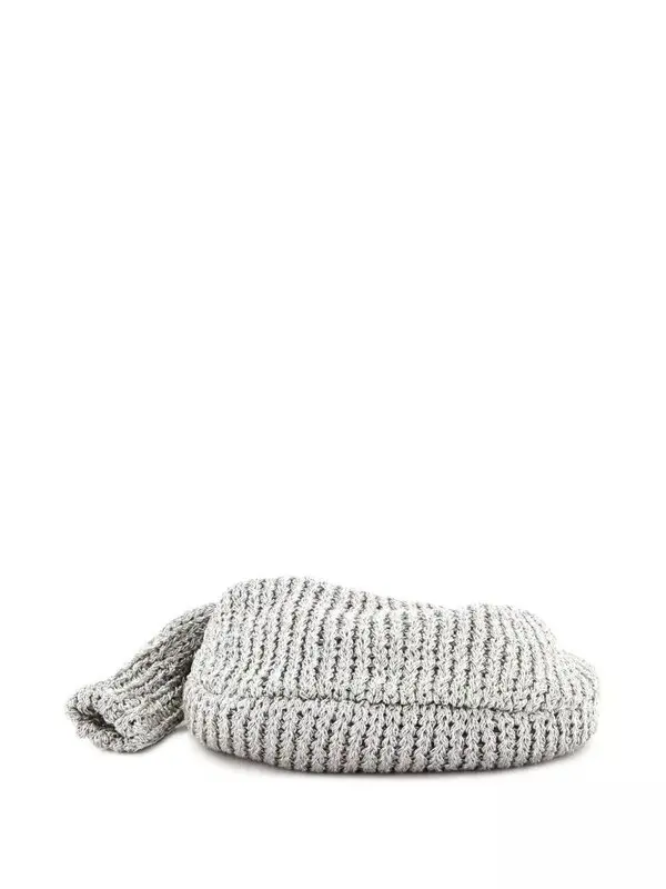 Bottega Veneta Laminated Crochet Mini Satchel