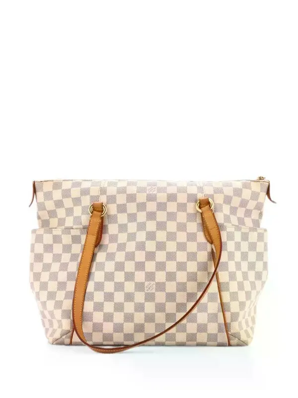 LOUIS VUITTON Totally Handbag Damier Mm Tote Bag - White