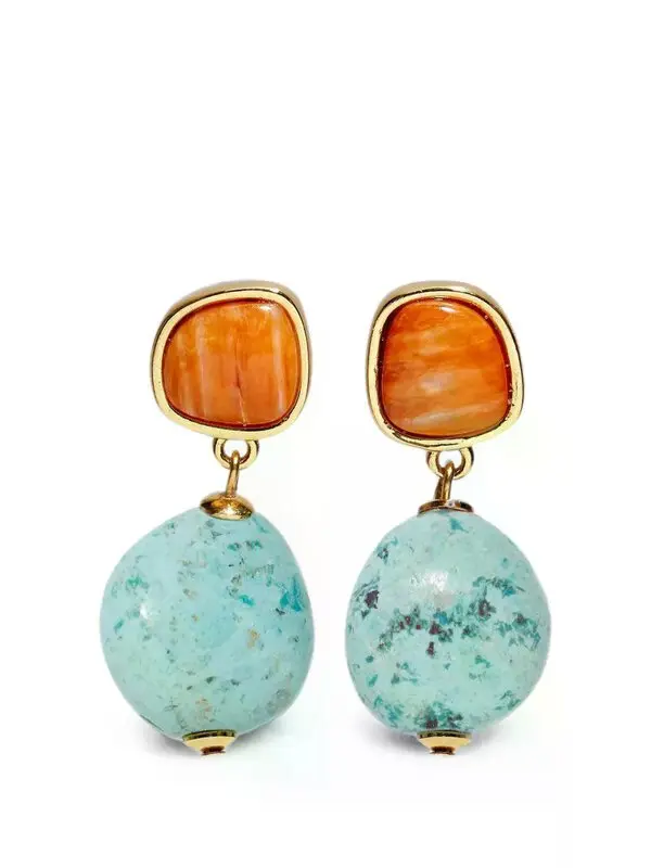 LIZZIE FORTUNATO Citrus Splash Drop Earrings - Green
