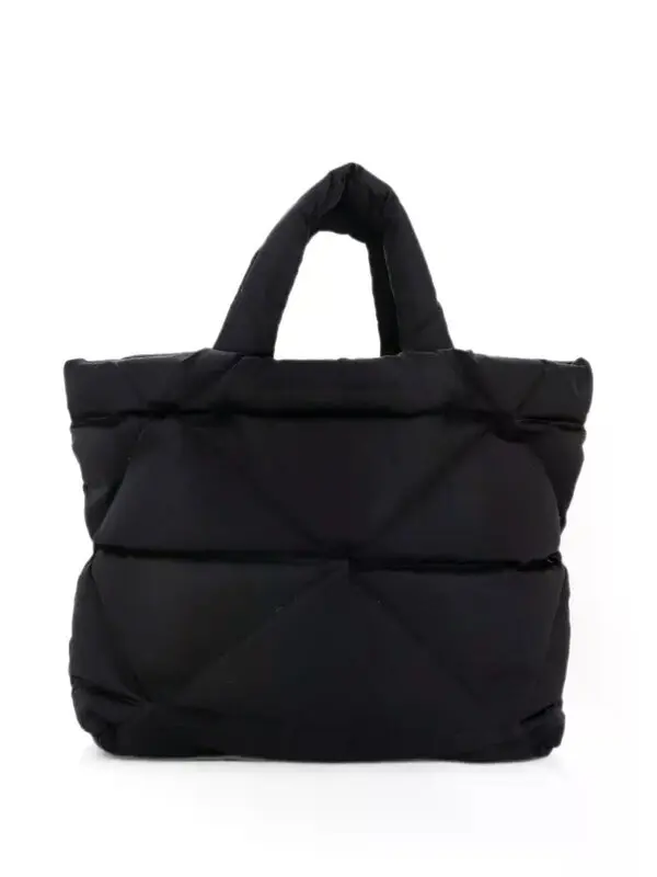 Prada Padded Logo Quilted Re-nylon Medium Tote Bag