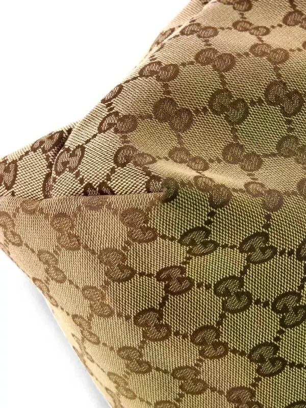 Gucci Web Strap Zip Messenger Bag Gg Canvas Medium Crossbody Bag