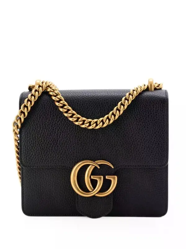 Gucci Gg Marmont Chain Leather Small Shoulder Bag