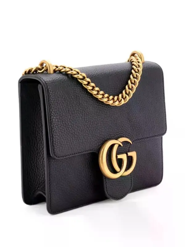 Gucci Gg Marmont Chain Leather Small Shoulder Bag