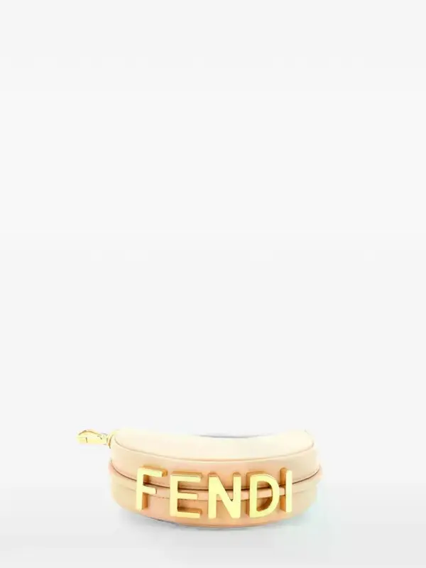 Fendi Fendigraphy Bag Leather Nano Hobo Bag