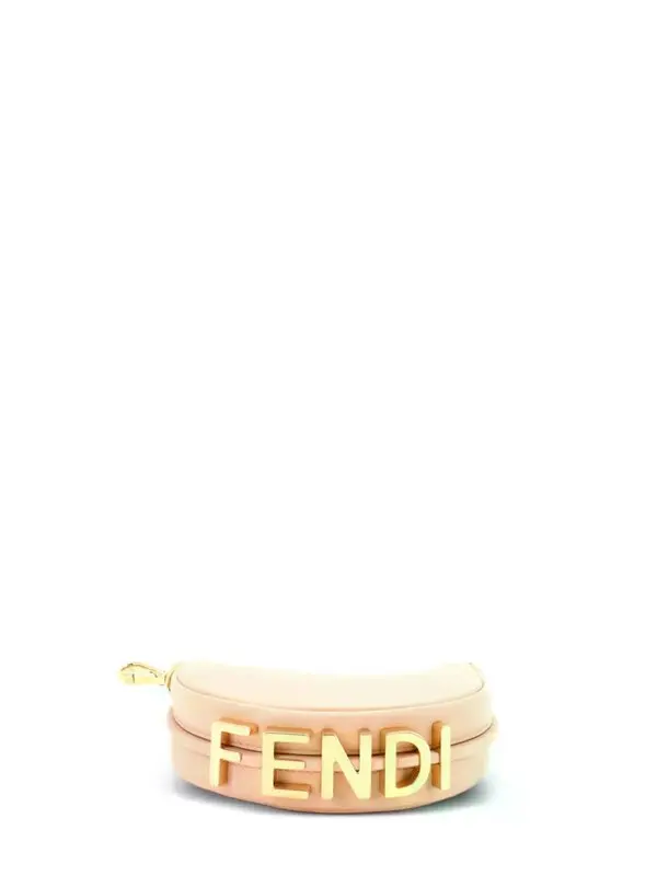 Fendi Fendigraphy Bag Leather Nano Hobo Bag - Neutrals
