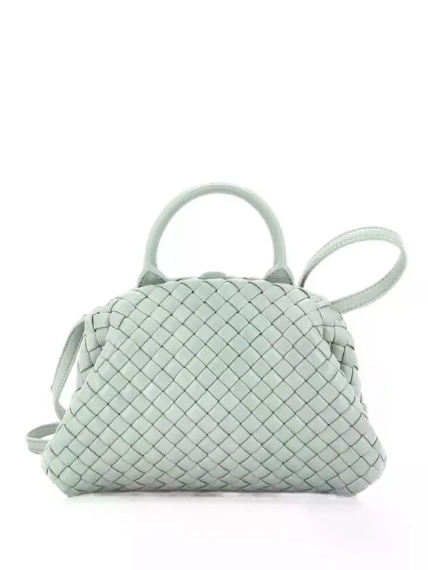 Bottega Veneta Padded Handle Tote Intrecciato Nappa Mini Satchel - Green