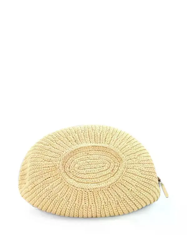 Prada Basket Crochet Raffia Small Tote Bag