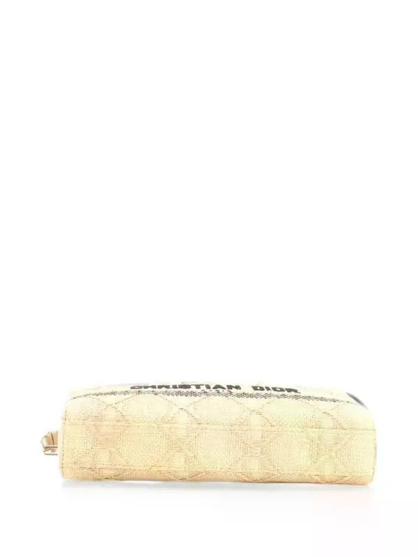 Dior Lady D-joy Bag Cannage Embroidered Raffia Medium Tote Bag