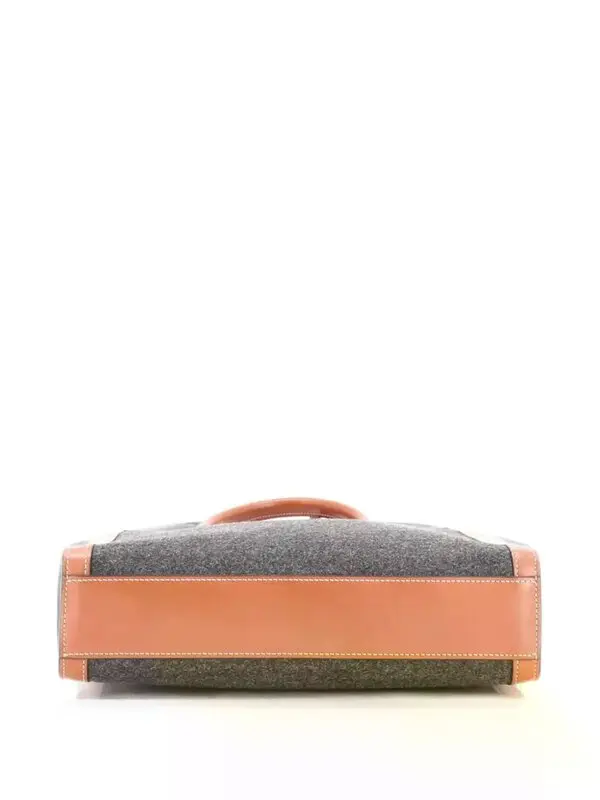 Celine Vertical Cabas Felt With Leather Small Tote Bag