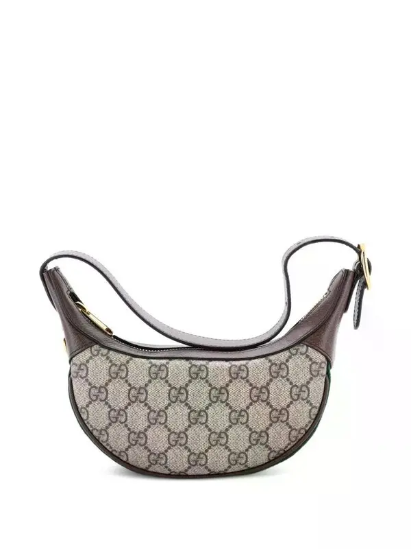 Gucci Ophidia Half Moon Bag Gg Coated Canvas Mini Hobo Bag