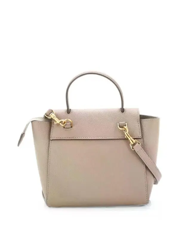 Celine Belt Bag Textured Leather Pico Shoulder Bag - Neutrals