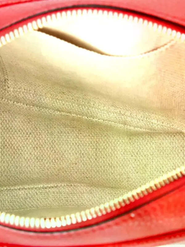 Gucci Soho Disco Leather Small Crossbody Bag - Red