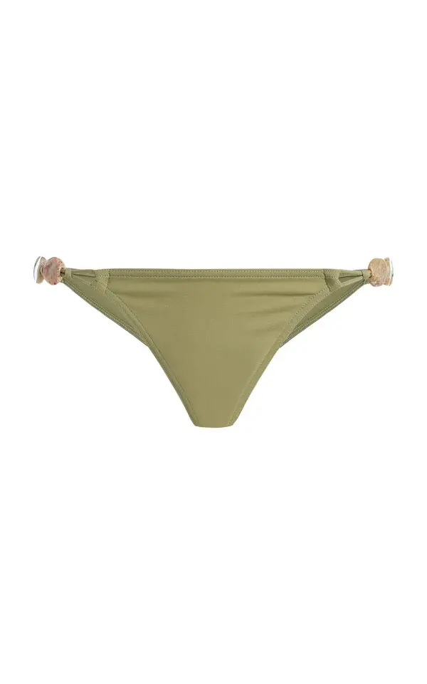 ERES Farrah Bikini Bottoms With Stone Embellishments - Green