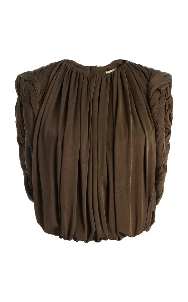 HEIRLOME Exclusive Effie Silk Top - Olive