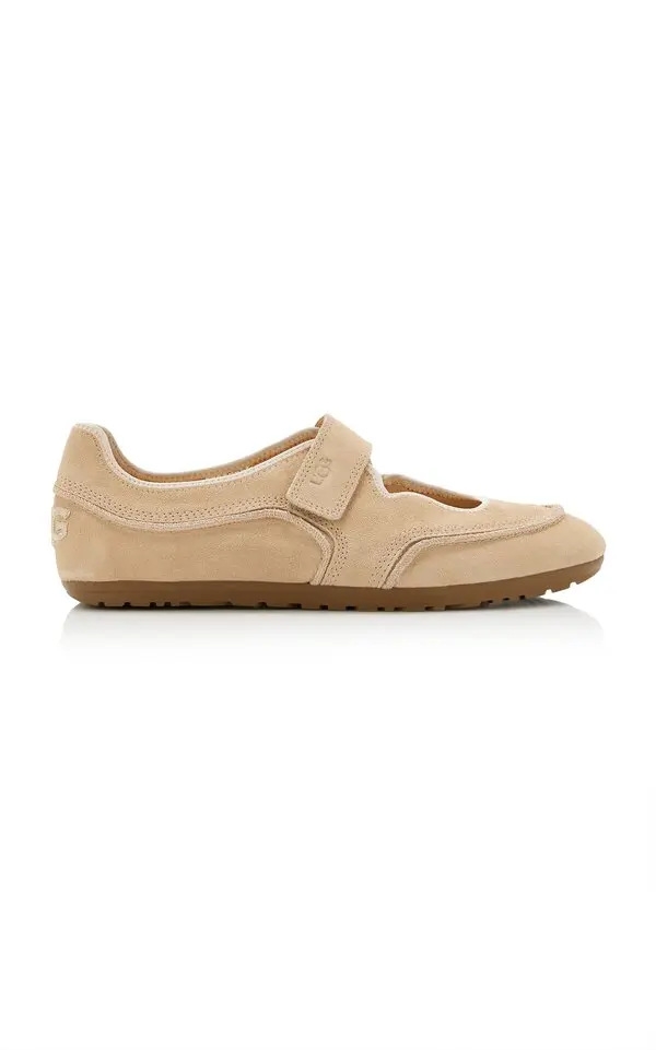 UGG Quill Mary Jane Suede Flats - Tan