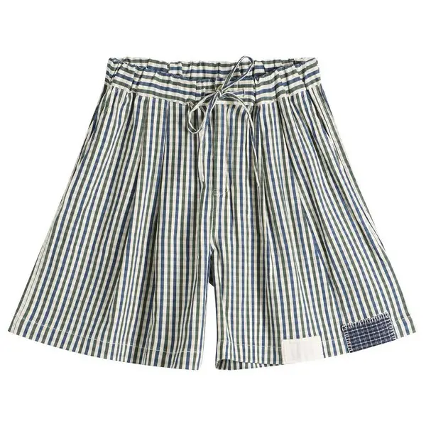 STORY MFG. Check Bridge Shorts Presented End - Blue