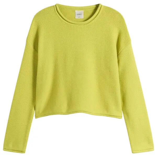 LESET Mae Crewneck - Chartreuse