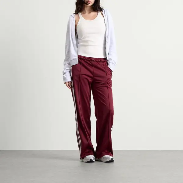 Adidas Pleated Firebird Track Pant - Shadow Red