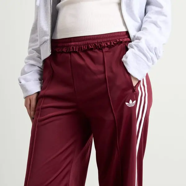 Adidas Pleated Firebird Track Pant - Shadow Red